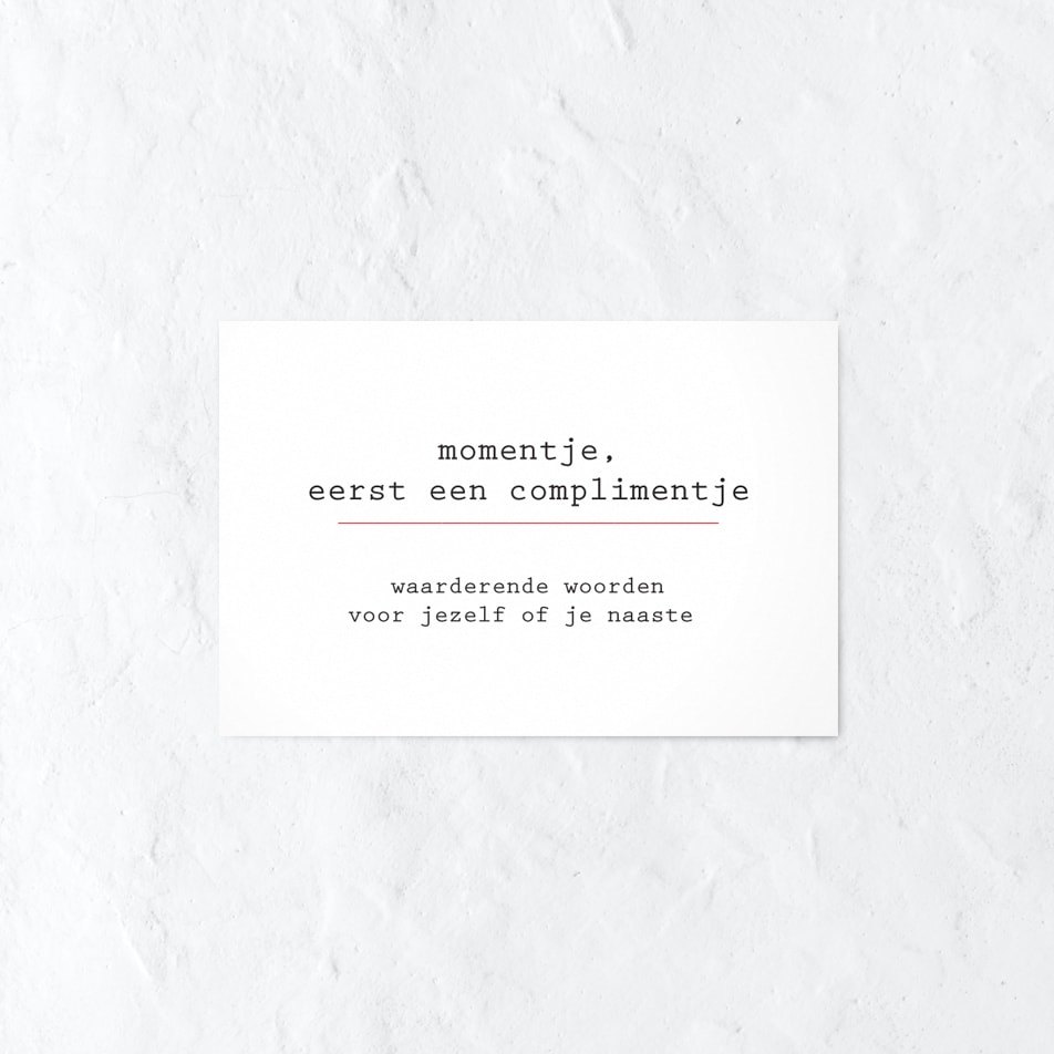 Complimentjes Nederlands - Mus In Een Plas